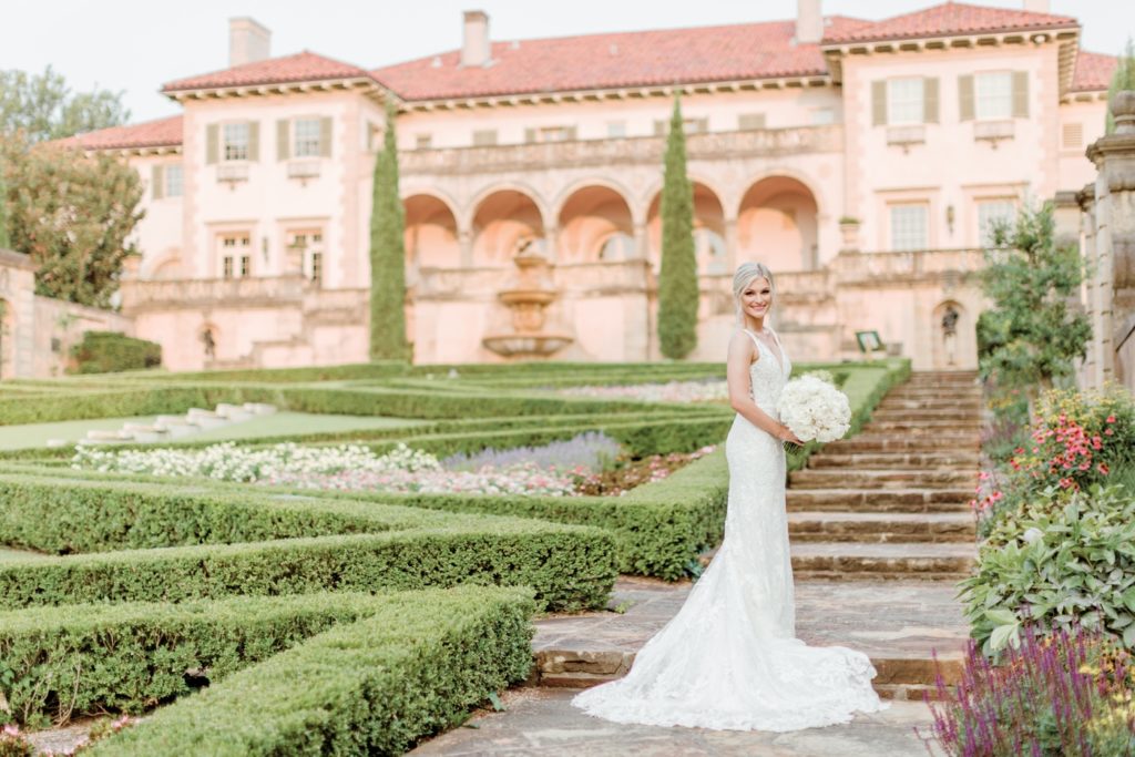 Sunrise Bridal Session at Philbrook Museum - hollyfelts.com