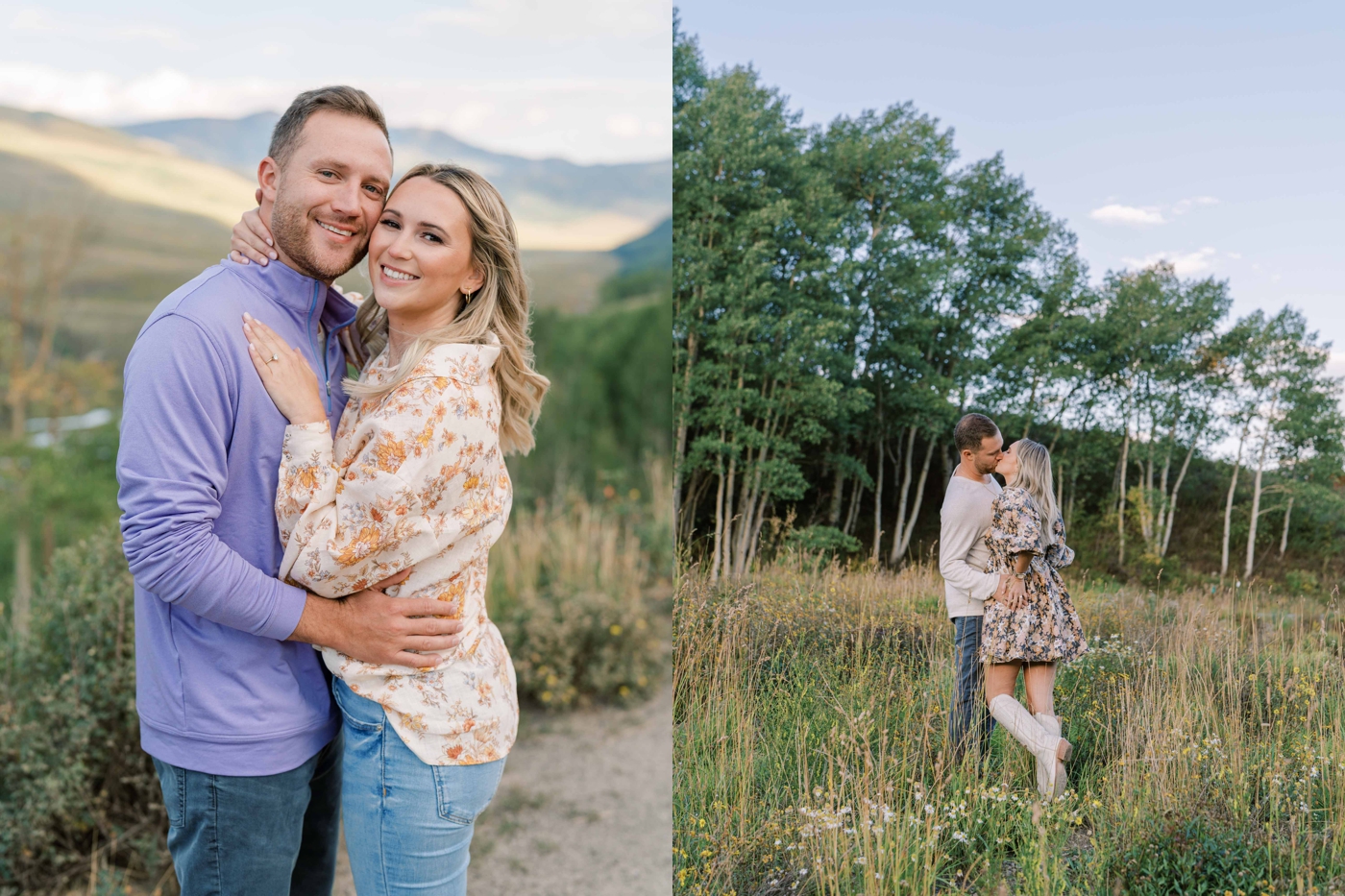 Mike + Mallory's Colorado Engagement Session - hollyfelts.com